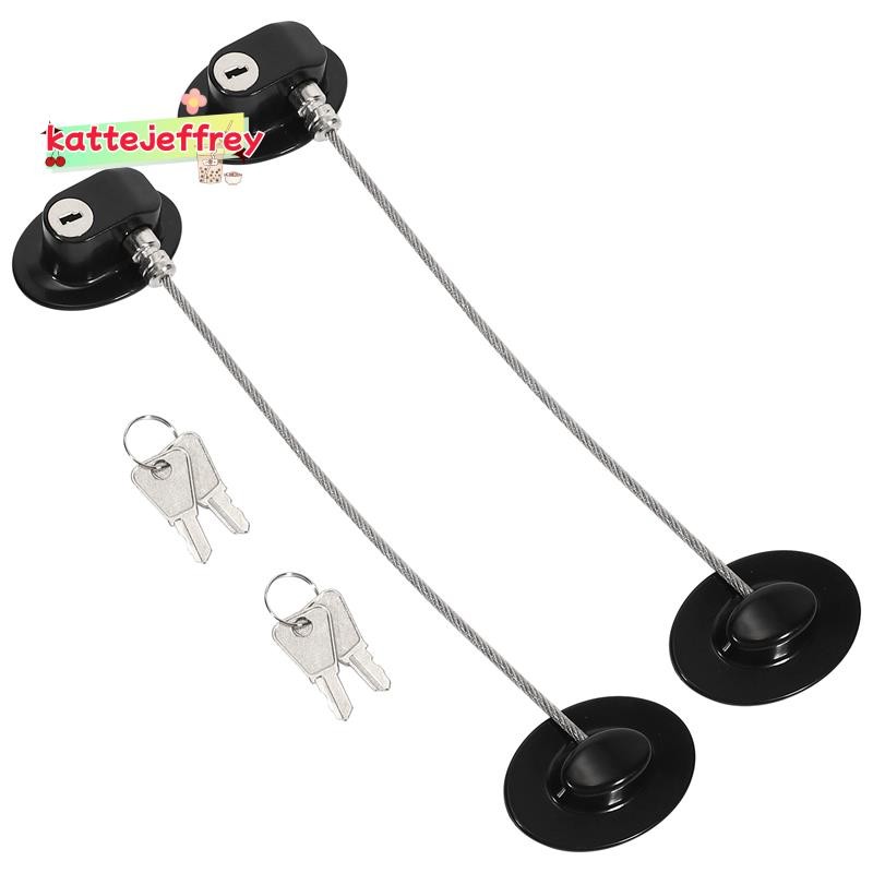 2 Pieces Refrigerator Door Lock Strong Adhesive Freezer Door Lock File ...