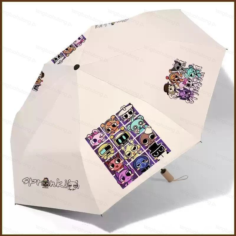 HT1 Incredibox Sprunki Anime sunscreen all-weather triple folding ...
