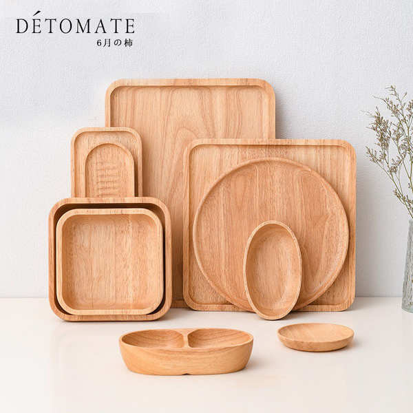 chinese tray desert tray Pinggan mangkuk kayu Jepun, restoran hotel ...