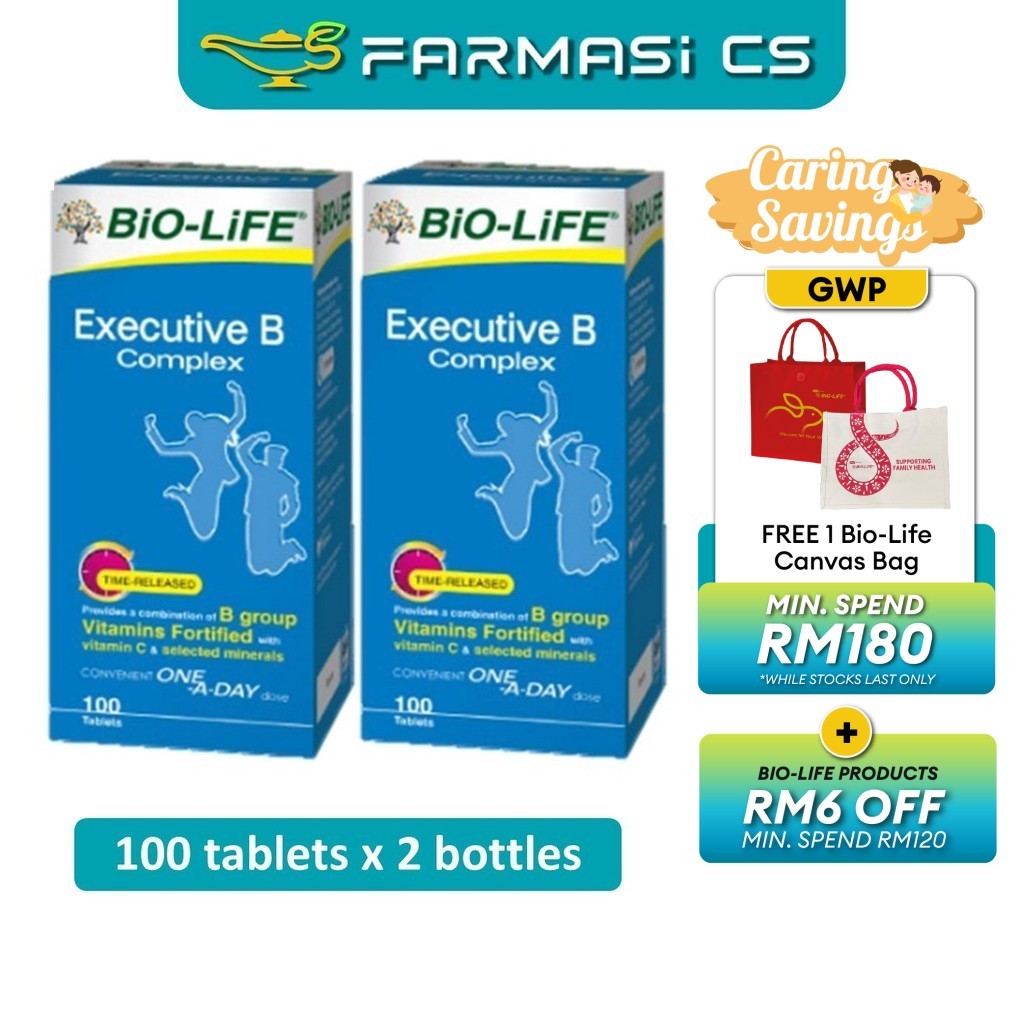 Bio-Life Executive B Complex 100s x 2 (TWIN) EXP:11/2025 [ Farmasi CS ...