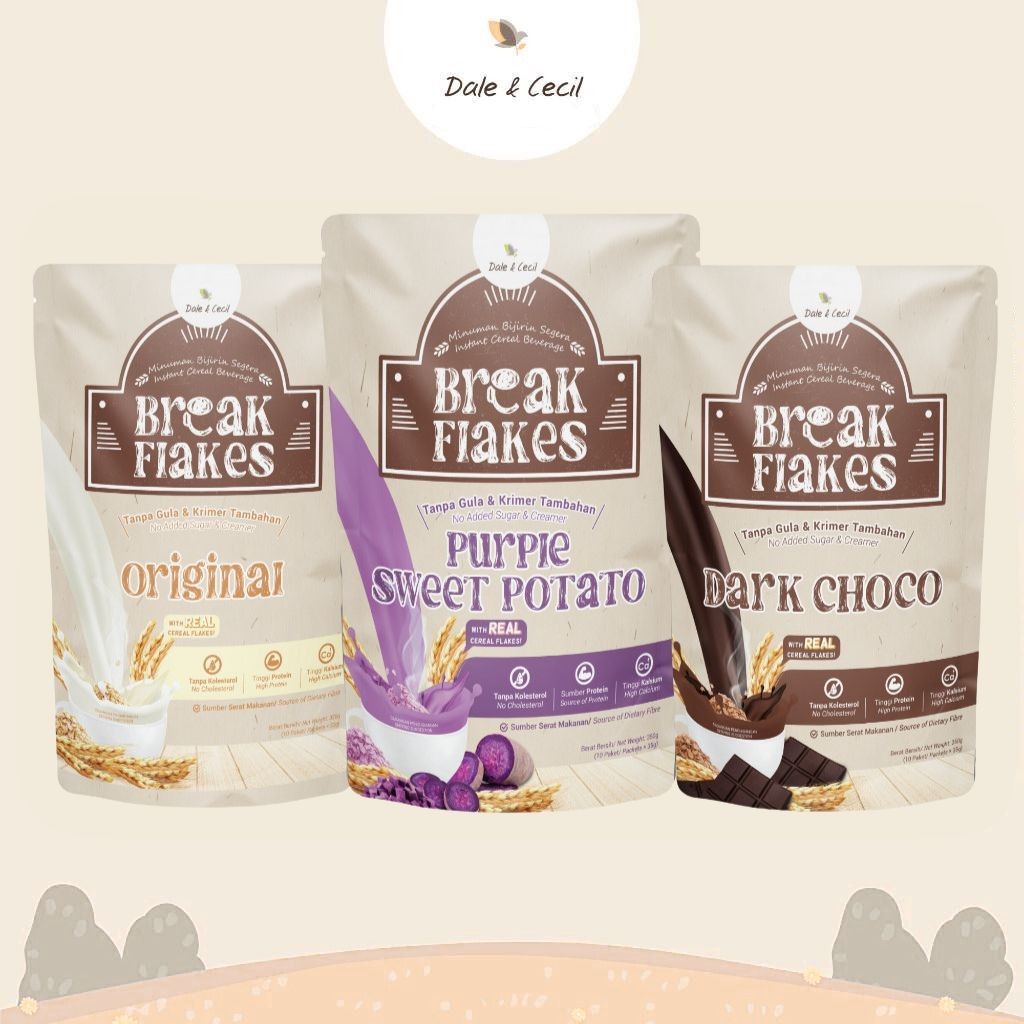 Break Flakes Daily Healthy Cereal Beverage - 3 Flavor (35g x 10pack ...