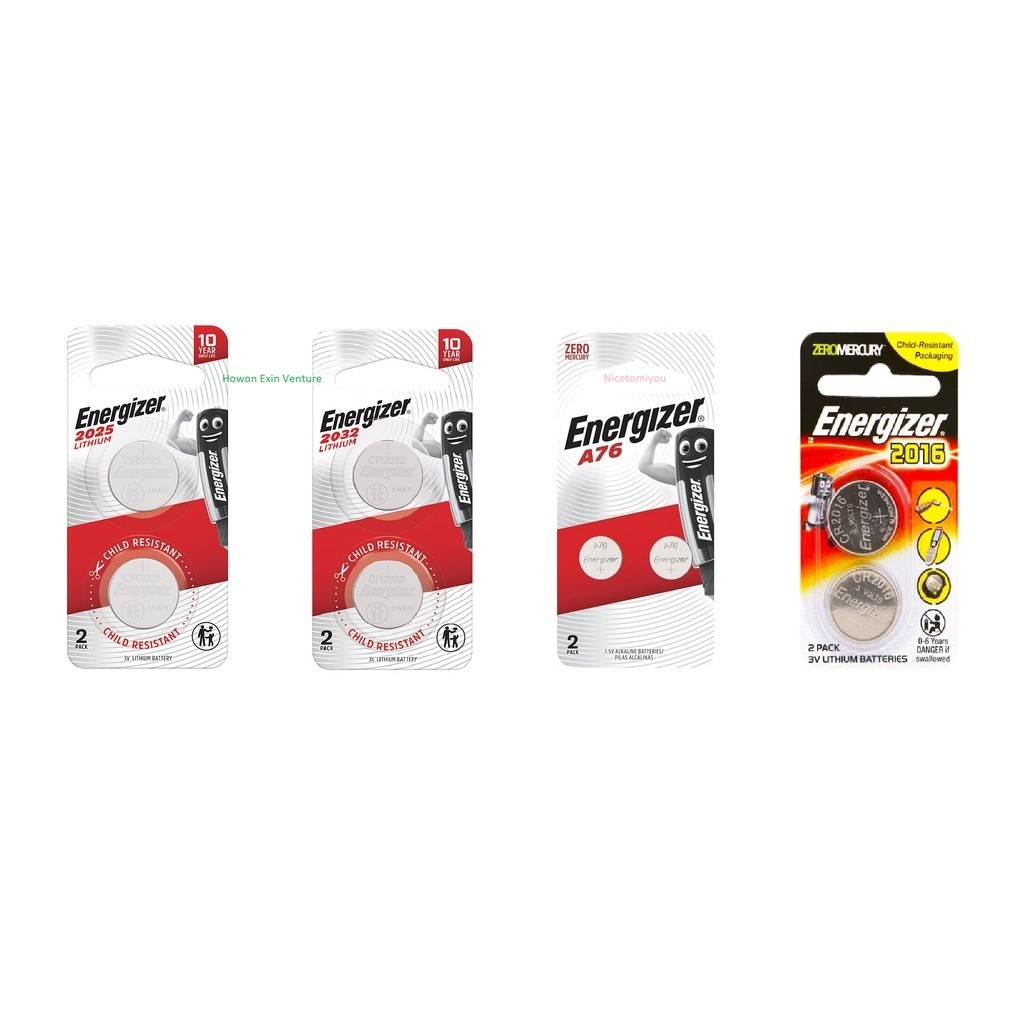 Energizer Lithium Coin Battery (2016/2025/2032) / Miniature Alkaline Battery A76/LR44 | Shopee ...