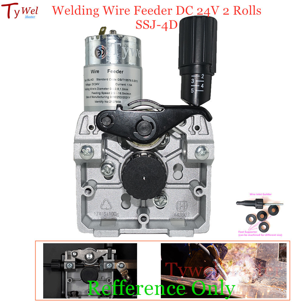 Welding Wire Feeder DC 24V 2 Rolls SSJ-4D Wire Feed Assembly Feeder ...
