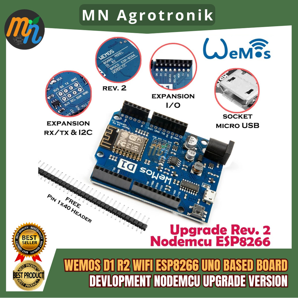 WEMOS D1 R2 WIFI ESP8266 UNO BASED BOARD DEVLOPMENT NODEMCU 4MB FLASH | Shopee Malaysia