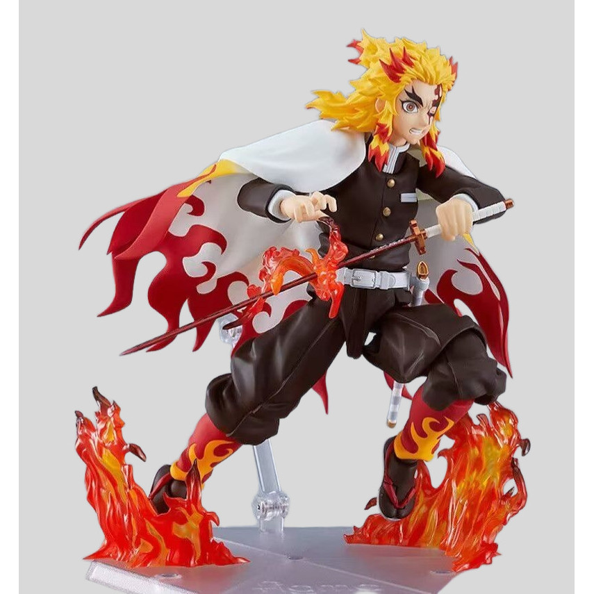 Figma Demon Slayer 553 Kyojuro Rengoku Flame Hashira Action Figure ...