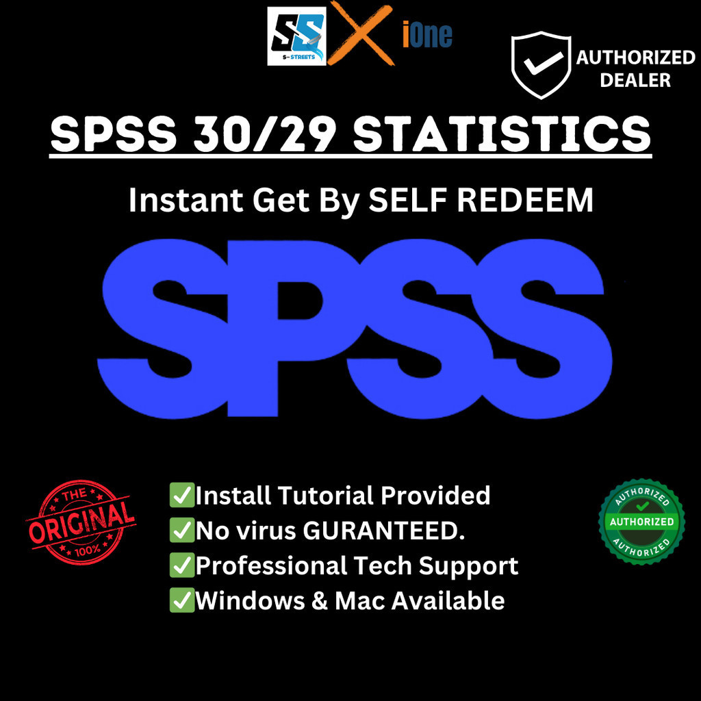 (ORIGINAL) SPSS Statistics 30 [Instant Get, Full Lifetime] | Shopee ...