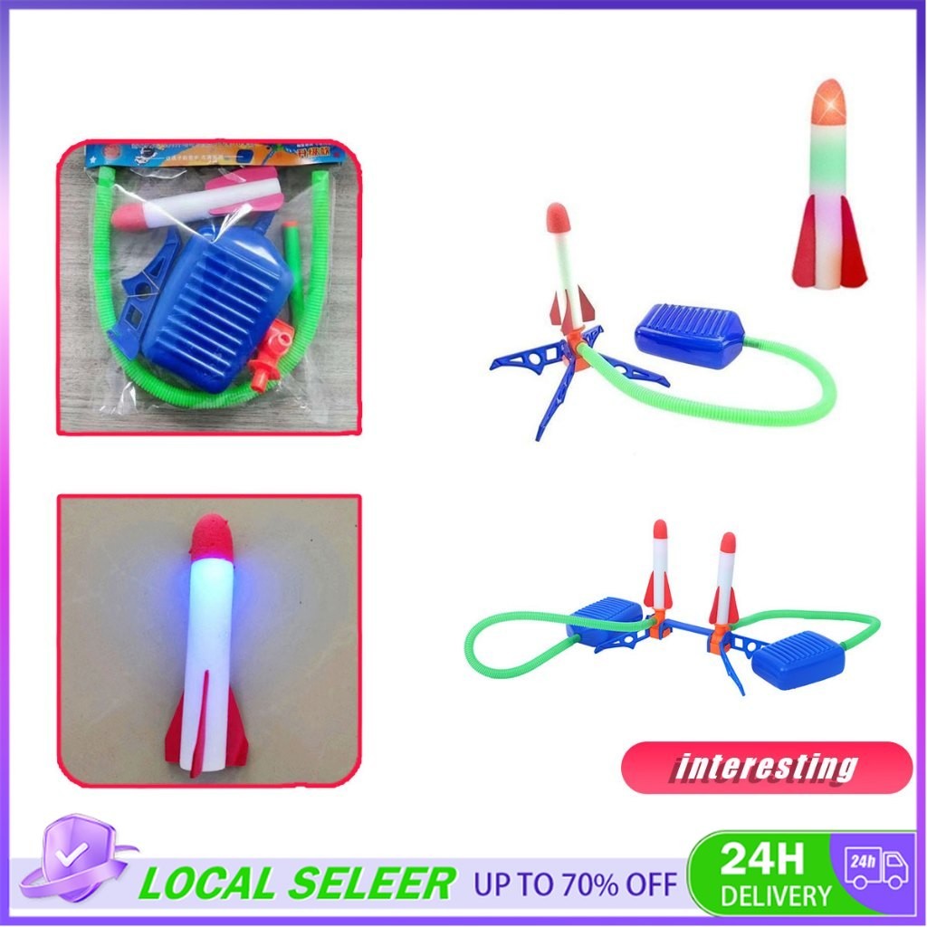 Air Rocket Foot Pump Launcher Toys Outdoor Sport Jump For Kid Air ...