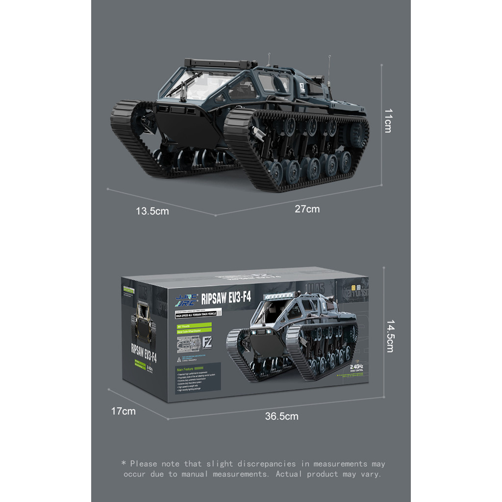 JJRC C8812 1:16 Drift Crawler Vehicle 360° Rotation 13 Light Modes Dual ...