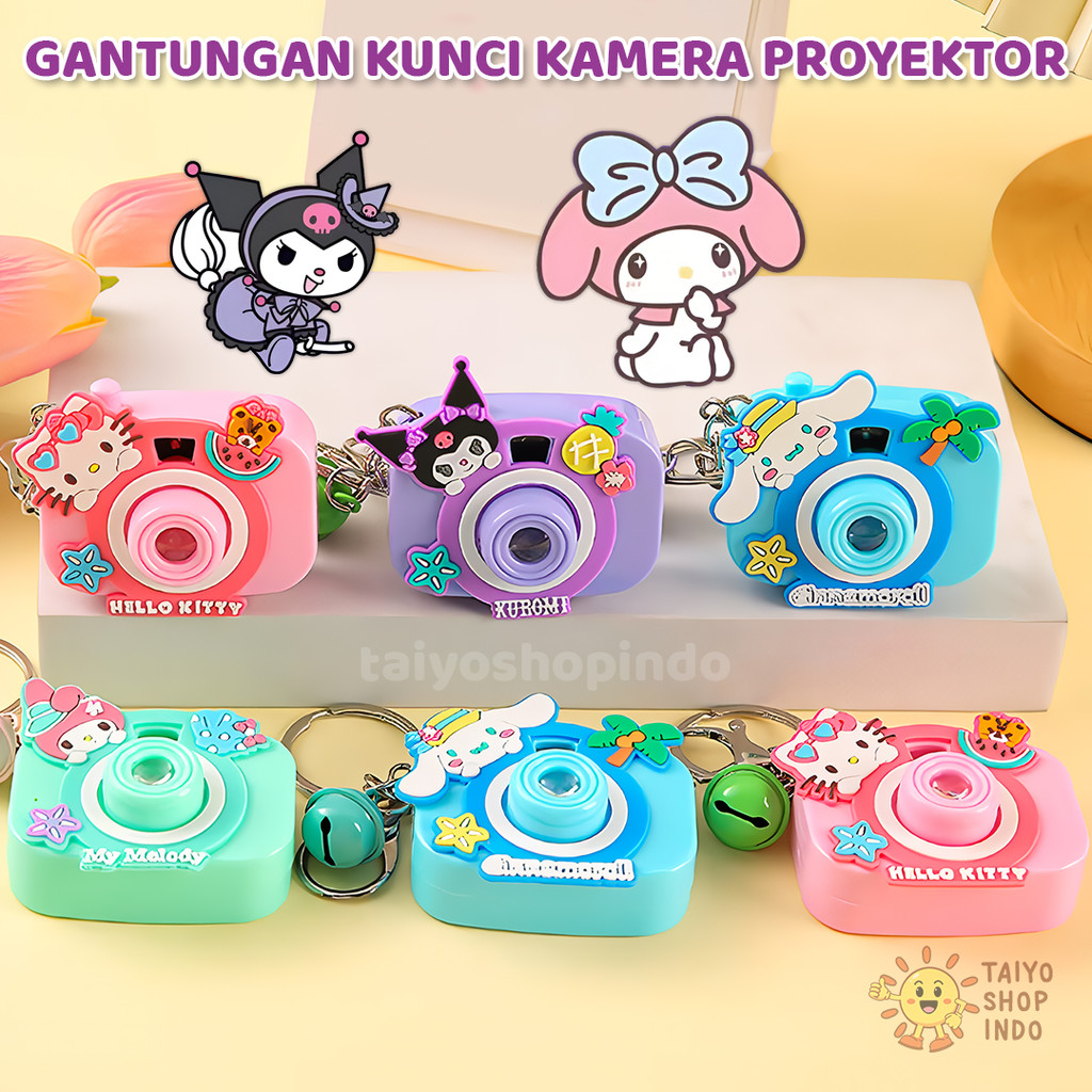 GANTUNGAN Taiyo Sanrio Projector Camera Keychain Educational Toy ...