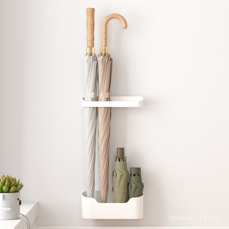 Japanese-style Entry Household Umbrella Rack Wall-Mounted Storage ...