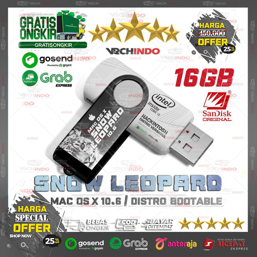 Mac OS X 10.6 - MacOS LEOPARDSnow | Hackintosh for Laptop Desktop ...