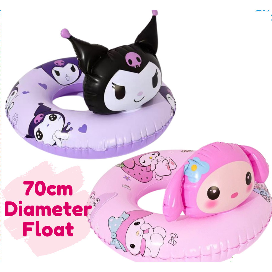 PELAMPUNG BUDAK Swimming Float [ Kuromi & Melody ] Sanrio Inflatable ...