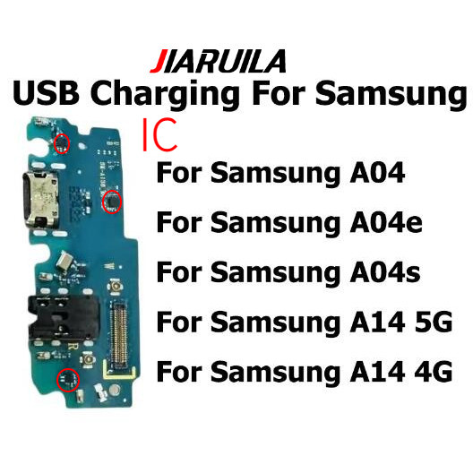with ic Usb Charge Board For Samsung Galaxy A04 A04s A04e A14 4G 5G Charger USB Charging Port ...