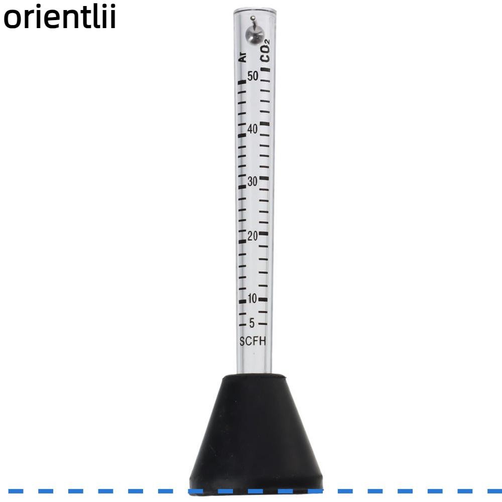 ORIENTLIIY Flowmeter, 0-50L/min Transparent+Black Gas Flow Meter Tester ...