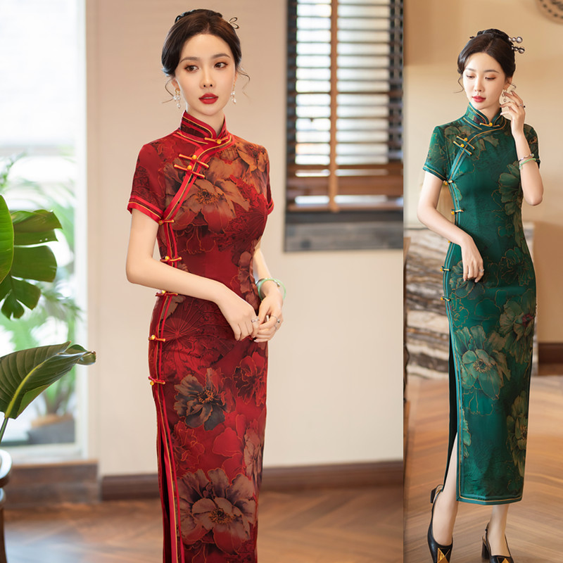 Ready Stock Ladies Improved Cheongsam Traditional Dress Old Shanghai ...