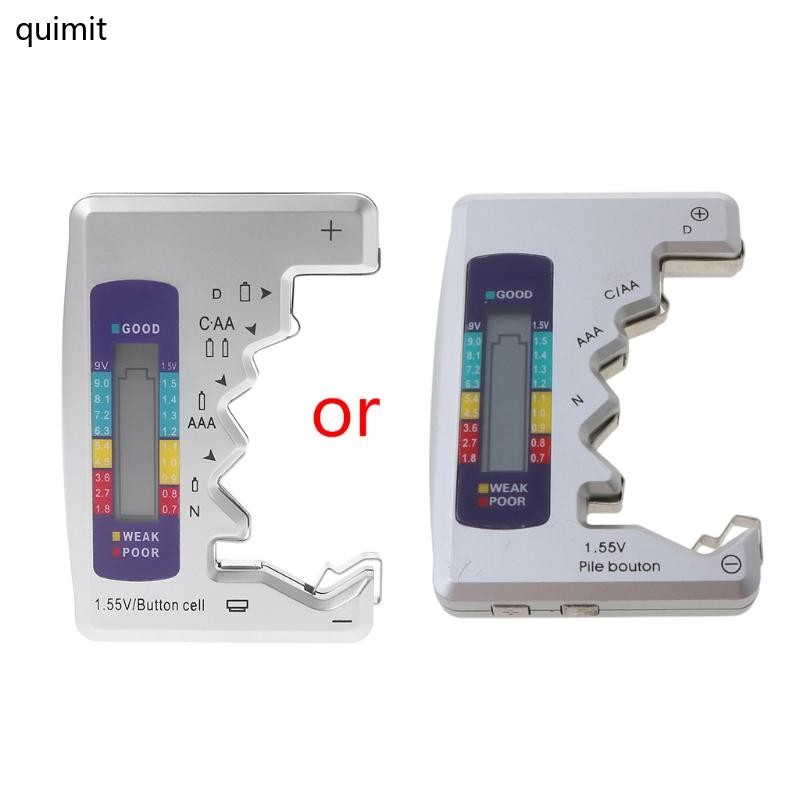 QUIM Lithium Capacity Tester LCD Display Checkered Analyzer Display C D ...