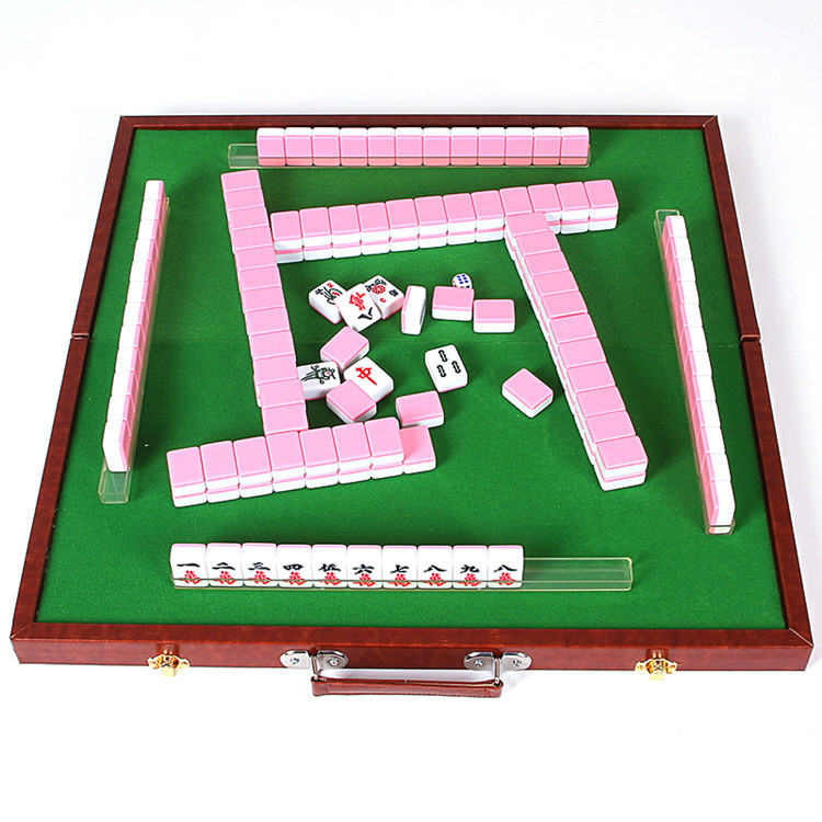 Portable Mahjong Table Portable Mahjong Box Small Storage Table with ...