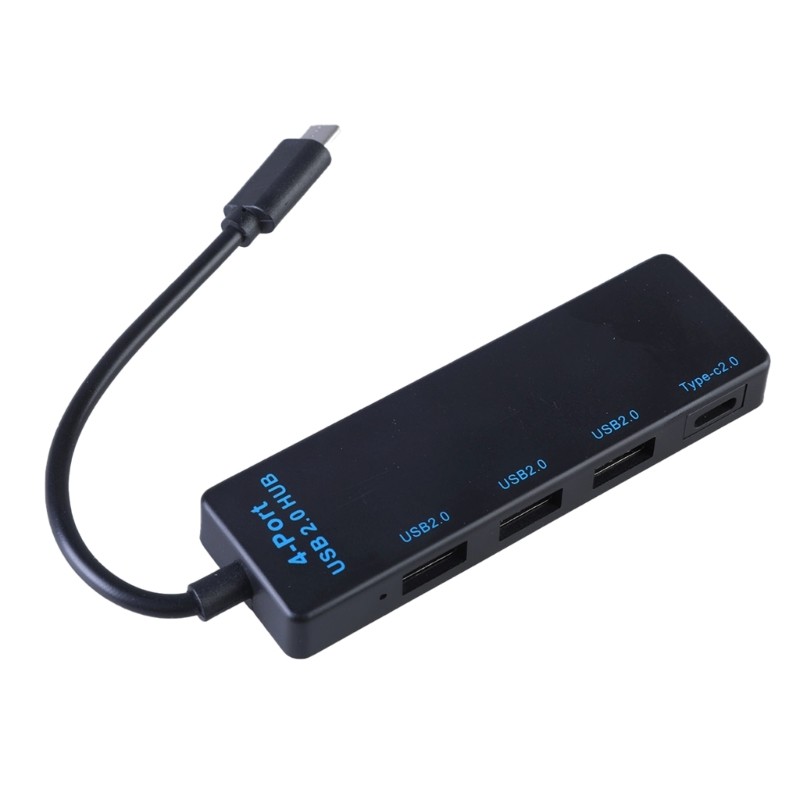 Sha 4 Port USB C Hubs Adapter with 3 USB2 0 + 1 Type C Port for Laptop ...