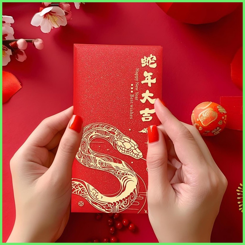 Chinese Red Envelope Cute 5X Year of the Snake Chinese Envelopes for ...