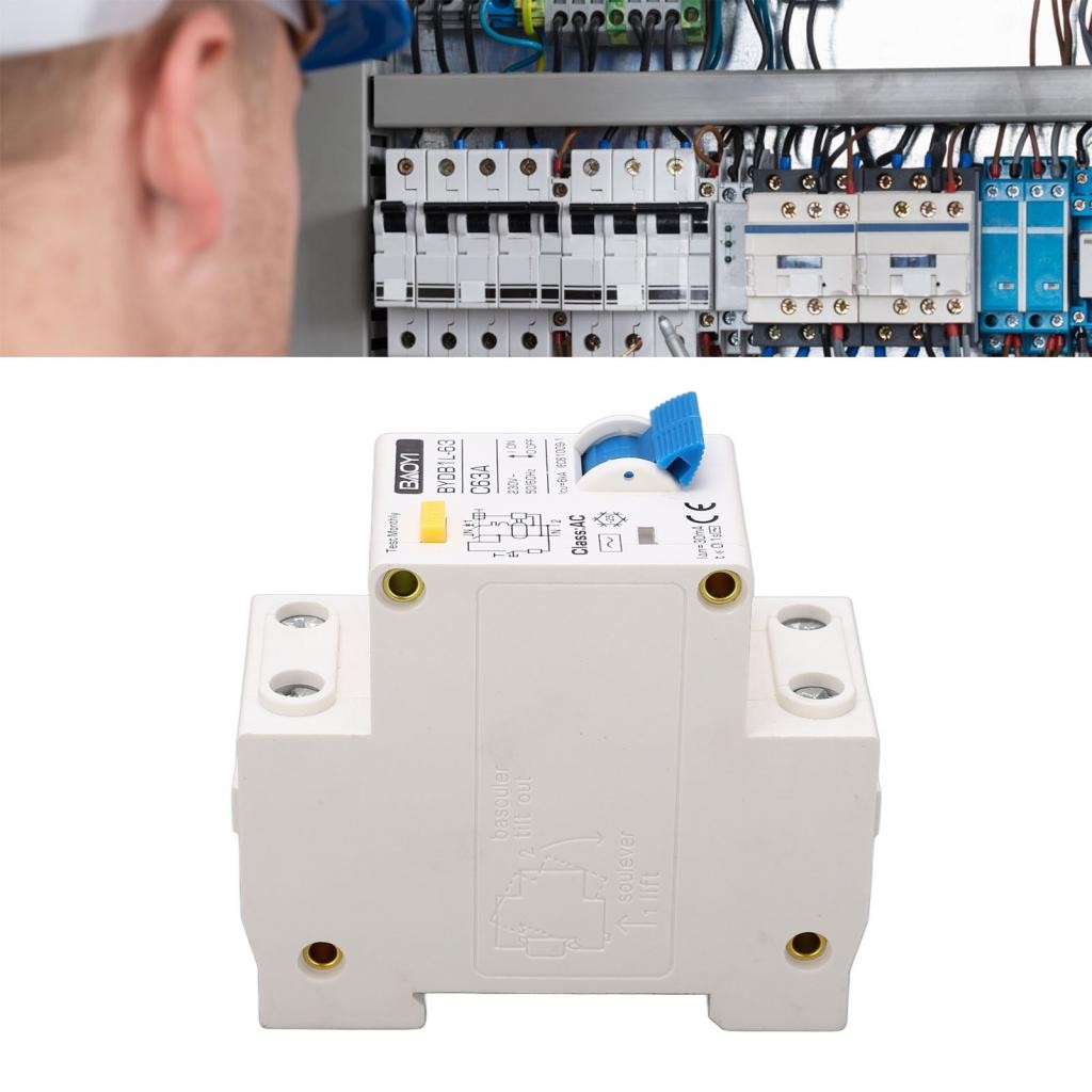 Soxii Leakage Circuit Breaker 30mA 6KA 63A Protection Air Switch AC230V ...