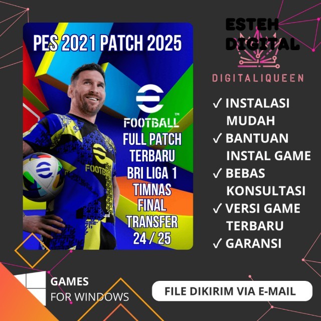 Pes 2021 UPDATE SEASON 2024/2025 LEAGUE 1 BRI INDONESIAN NATIONAL TEAM ...
