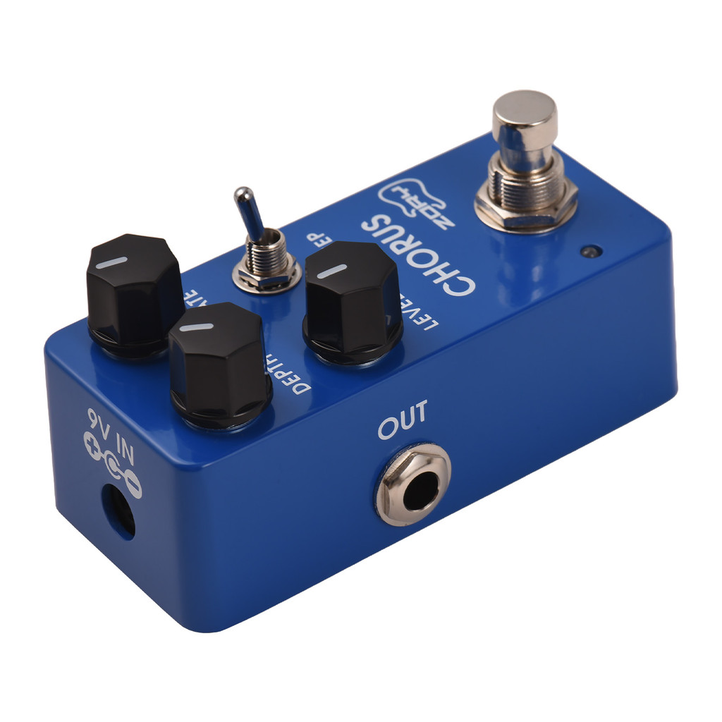 Ado)ZORY Guitar Analog Chorus Effects Pedal DEPTH/RATE/LEVEL/DEEP Versatile Controls DC 9V 6 ...