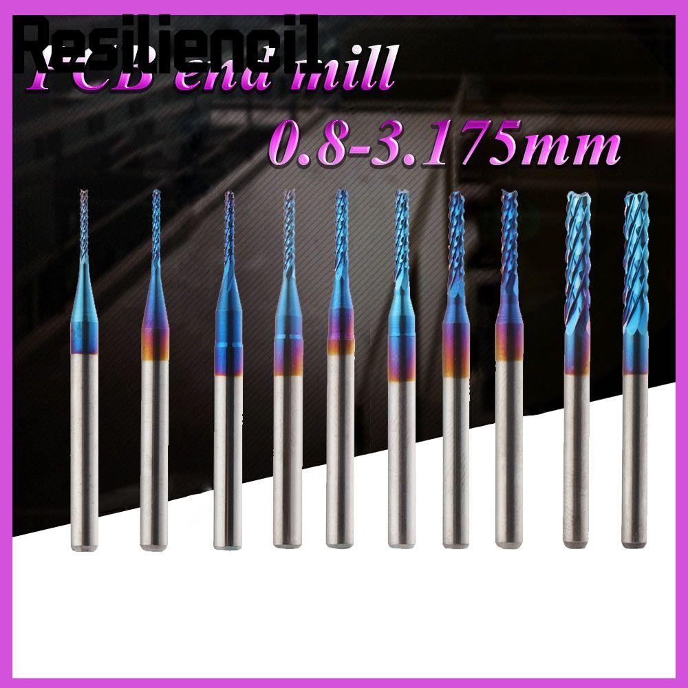 RESILIENCI1 0.8-3.175mm Milling Cutter CNC Router Bits Engraving ...