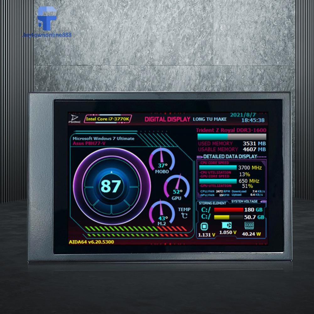 3.5 Inch Display Screen 2 Usb-C Ports AIDA64 H35PRO for Raspberry Pi ...