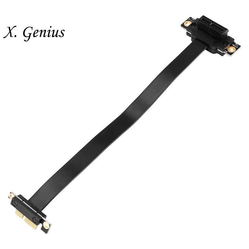 PCIE X1 Riser Cable Dual 90 Degree Right Angle PCIe 3.0 X1 to X1 ...