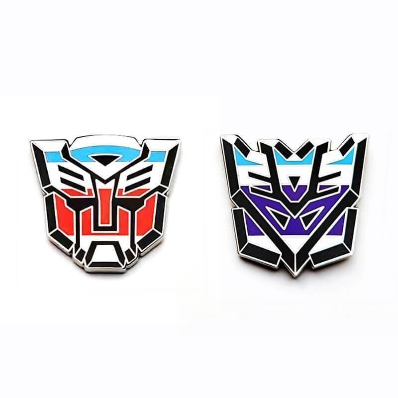 Transformers Brooch Cartoon Optimus Prime Megatron Metal Badge ...