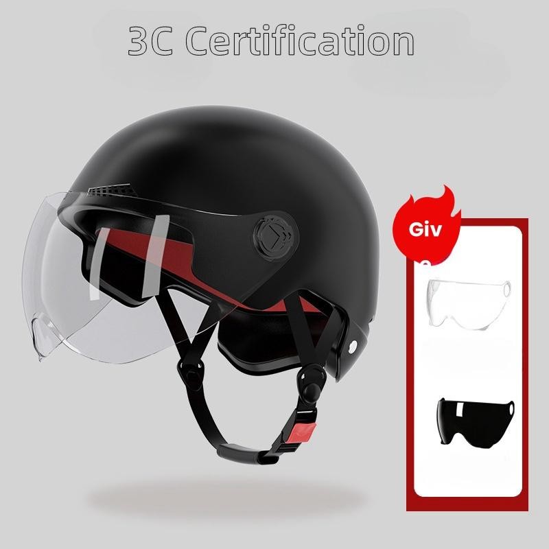 Topi Keledar Motor Helmets Accessories - 3C Safety Helmet ABS Body+EPS Buffer Layer | Shopee ...