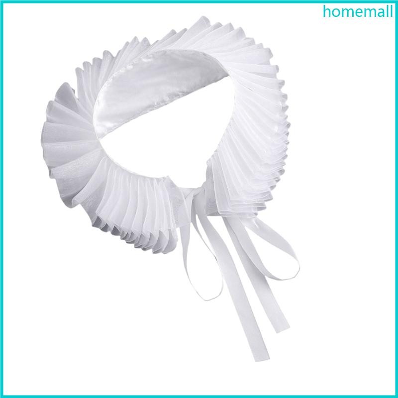 HO Festival Mesh Ruffled Clown Collar Victorian Renaissance Neck Ruff ...