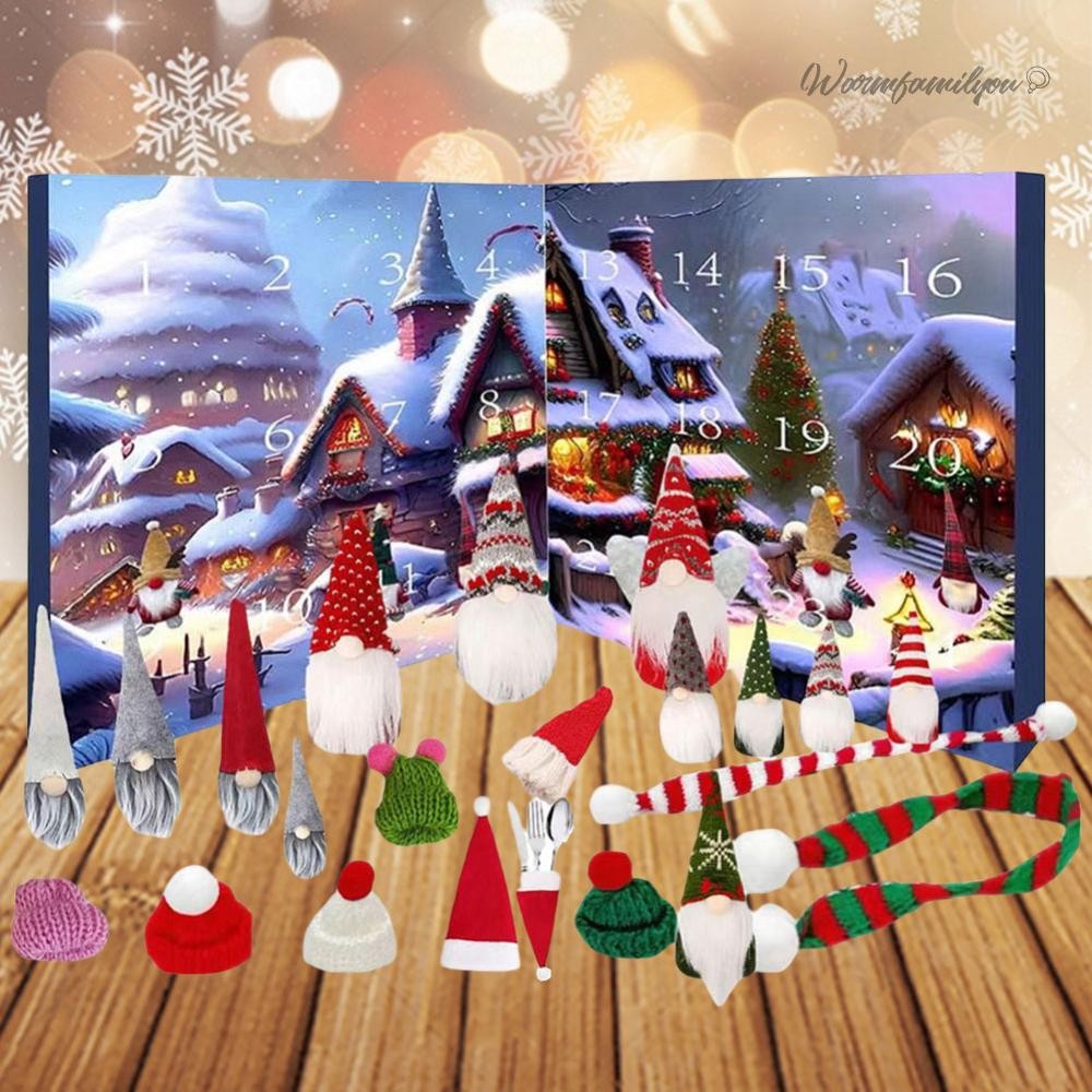 2024 Christmas Gnome Advent Calendar Gnome Dolls with Surprise Toys 24 ...