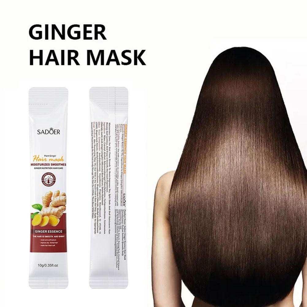Sadoer Hair Mask Ginger Essence Hair Mask Improve Frizz Mask Hair And ...