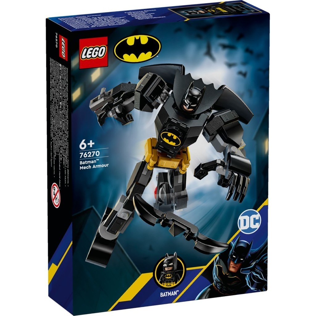 LEGO 76270 DC Super Heroes Batman Mech Armor Building Toy Set (140 ...