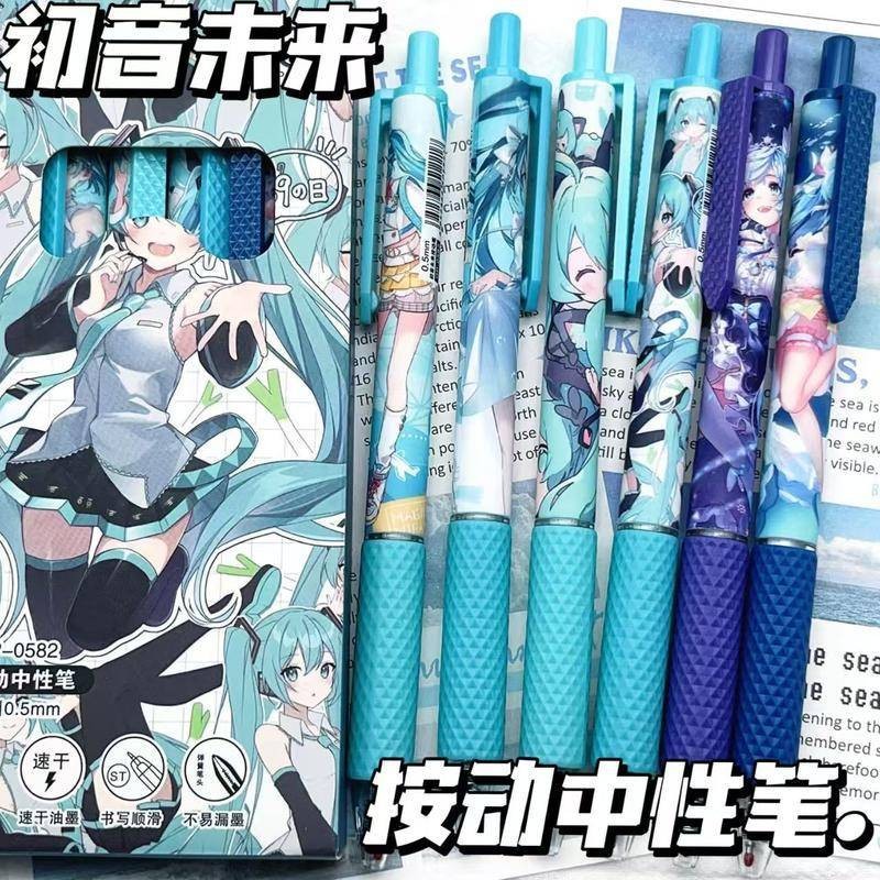 6Pcs/Box Japanese Anime Hatsune Miku High-looking and Cute Style ...