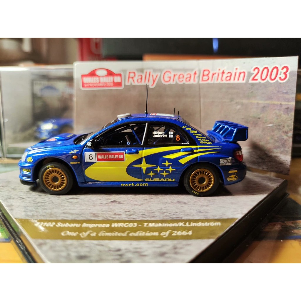 Wrc Rally Car Model 1: 43 Vichy VITESSE SUBARU Wing Panther Makinen ...