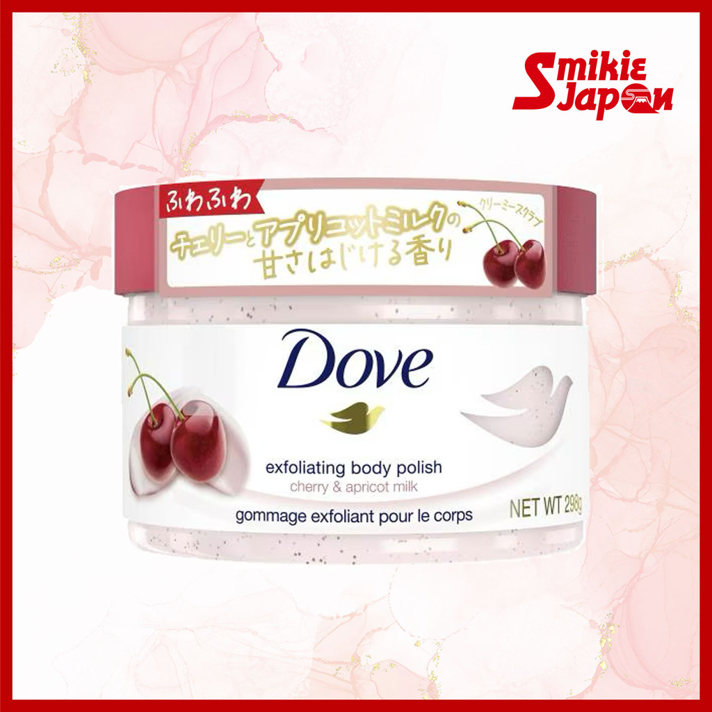 UNILEVER Dove Creamy Scrub Body Scrub 298g Cherry and Apricot Direct ...
