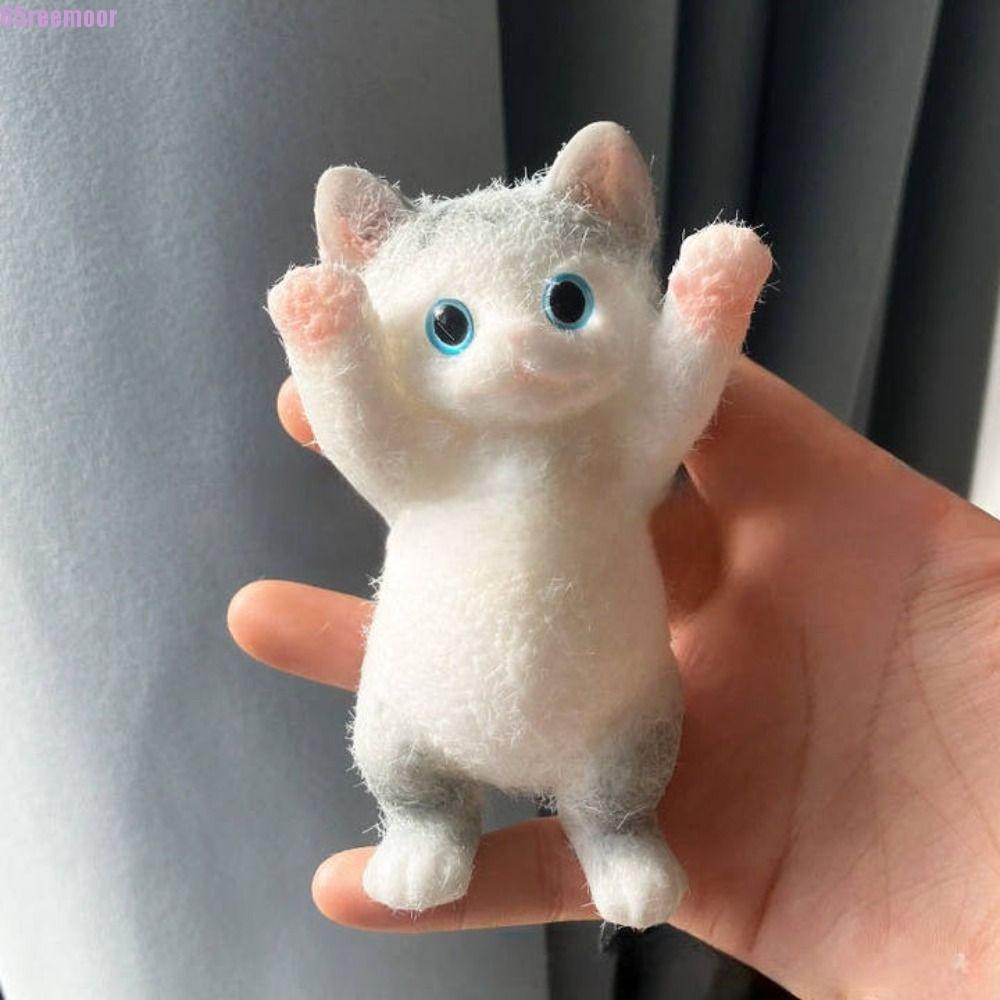 REEMOOR Simulation Cat Squeeze Toys, Animal Slow Rebound Cat Doll ...