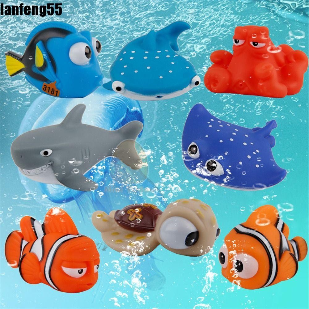LANFENG Clownfish Toy Nemo Cute Marine Animal Children Float Spray ...