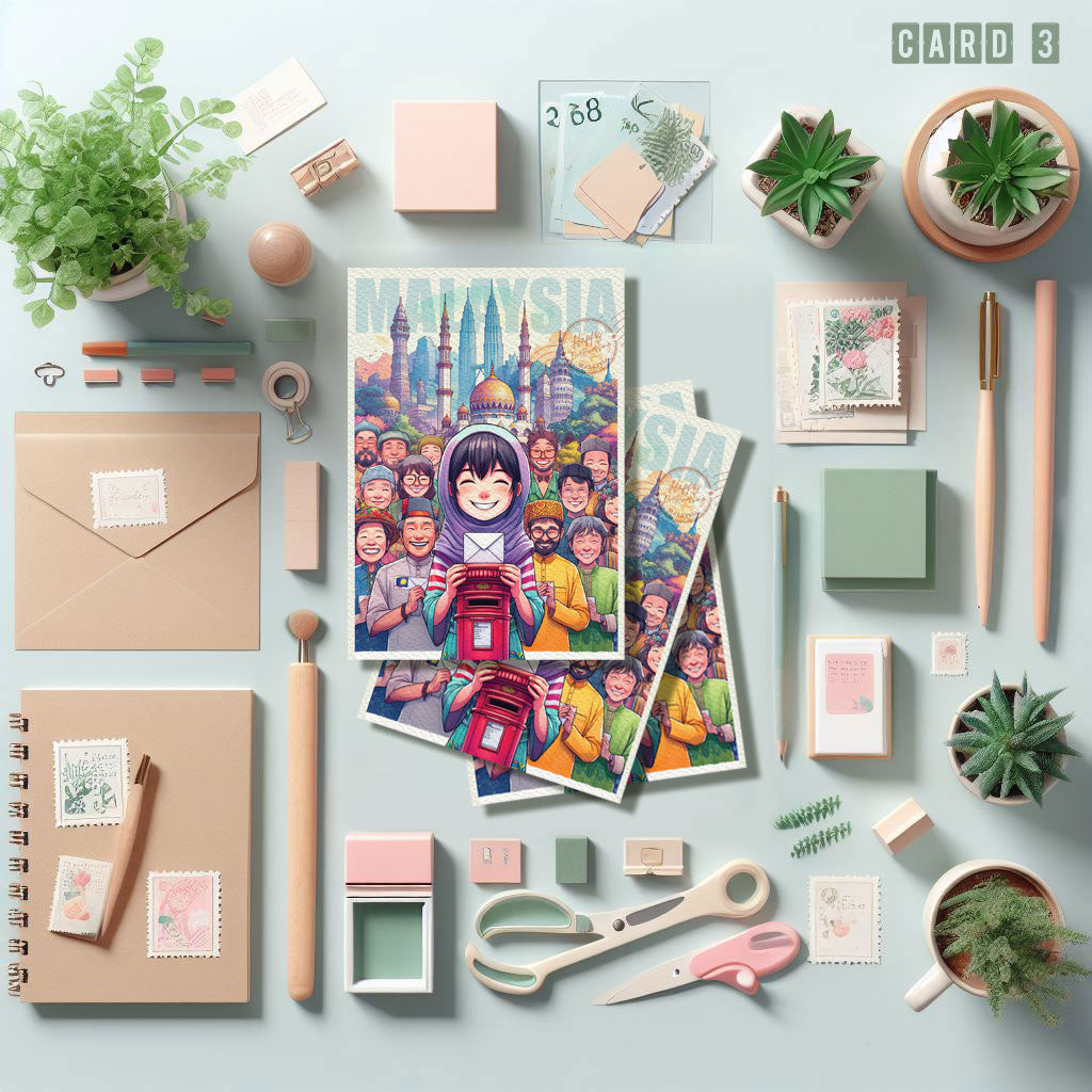 PCC Malaysia Postcrossing Card Design 3 | Shopee Malaysia