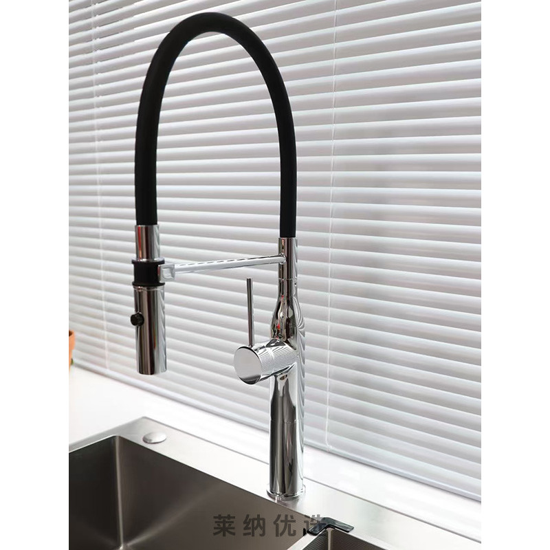 Kitchen Pull-out Design Vase Faucet Wash Basin French All Copper ...