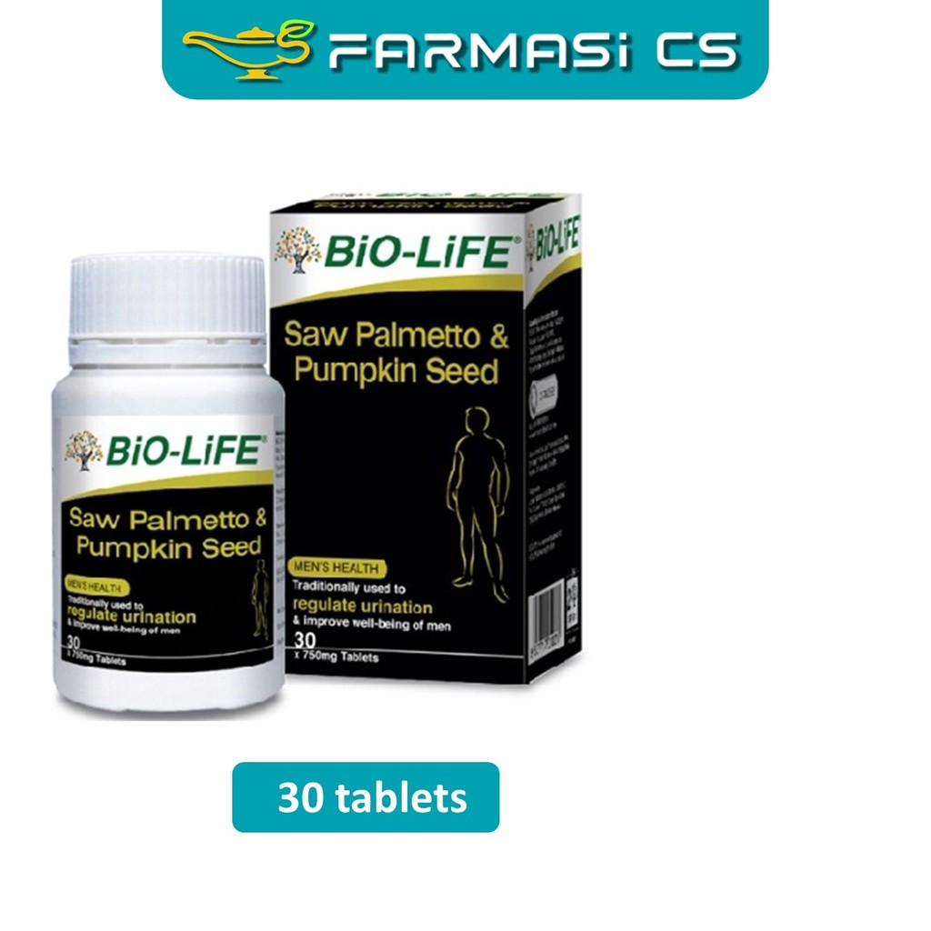 Bio-Life Saw Palmetto & Pumpkin Seed 30 Tablets EXP:11/2026 [ Farmasi ...