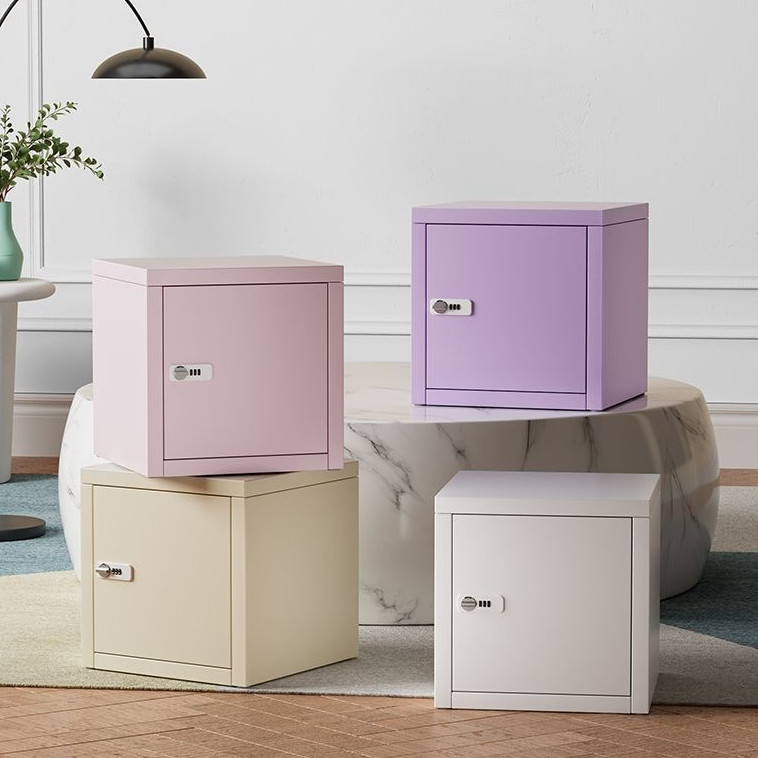 Small Metal Cabinet Password locker Desktop File Cabinet Desktop Safe ...