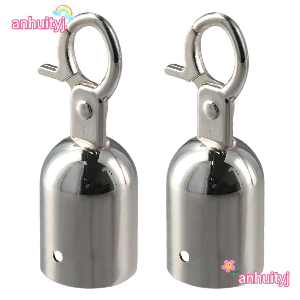 LANJ Stanchion Rope End Stopper, 8.5*2.8*2.8cm/3.35*1.1*1.1inch Sliver ...