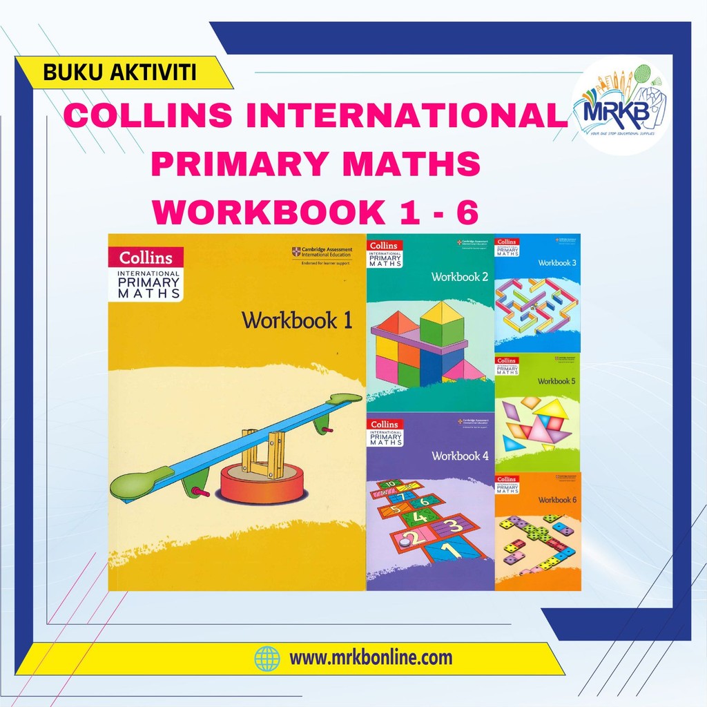 COLLINS INTERNATIONAL PRIMARY MATHS - WORKBOOK 1 - 6 | Shopee Malaysia