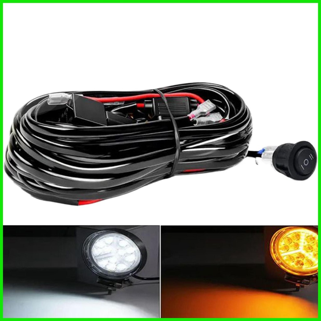 LED Light Bar Fuse Relay Lead Wire Harness For Offroad LED Lights Fog ...