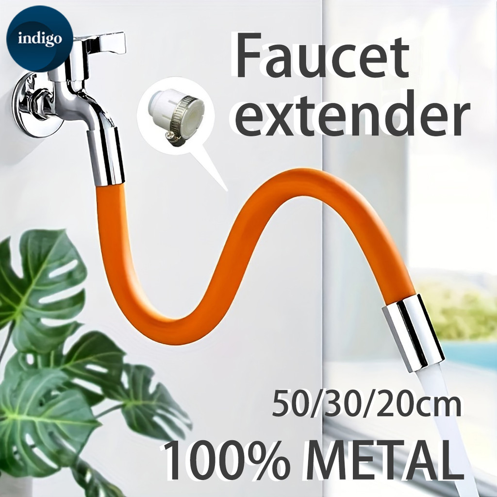 20/30/50cm Faucet Extension Extender 360° Free Bending Flexible Hose ...
