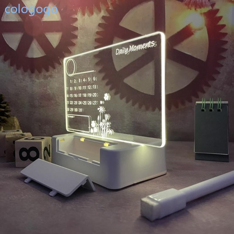 COLO Clear Acrylic Calendar Planner Reusable Perpetual Calendar Acrylic ...