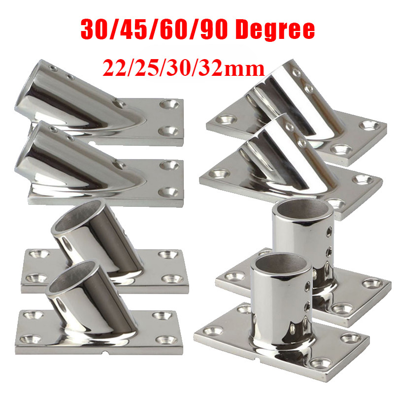 30/45/60/90 Degree 22/25/30/32mm Hand Rail Fitting Rectangular ...